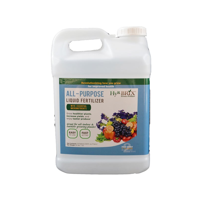 All Purpose Liquid Fertilizer - 2.5 Gallon | HyR BRIX Fertilizer